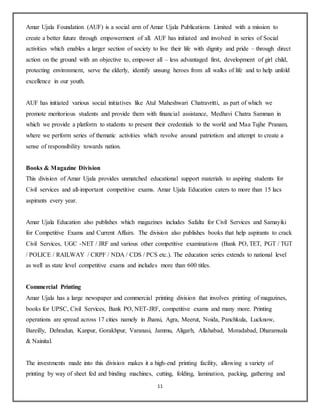 An industrial visit report on amar ujala | DOCX