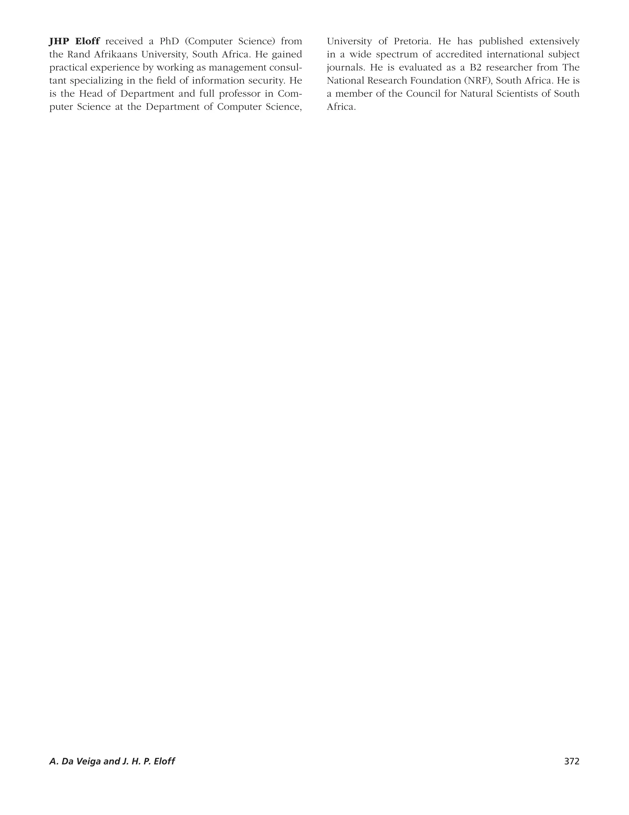 An Information Security Governance Framework Pdf