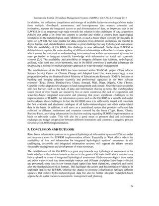 An information system for integrated land and water resources ...