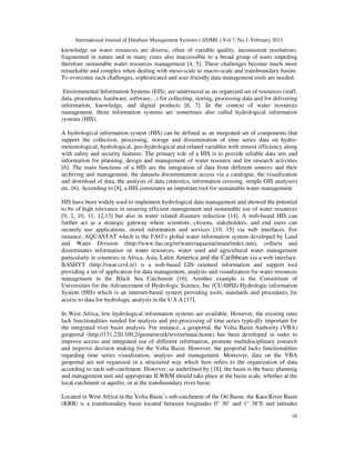 An information system for integrated land and water resources ...