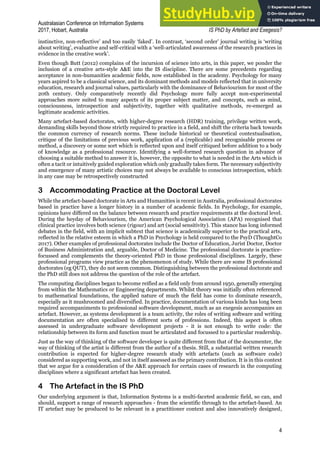 An Information Systems PhD By Artefact And Exegesis | PDF