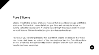 An Informative Advice. How to wear Invisible Bras - Stress Free. | PDF