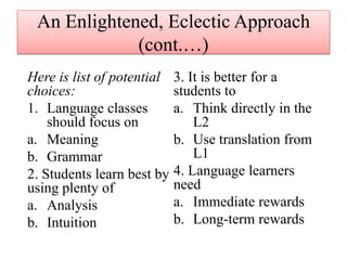 Applied linguistics "An informed approach" | PDF