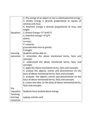An innovative lesson plan | PDF