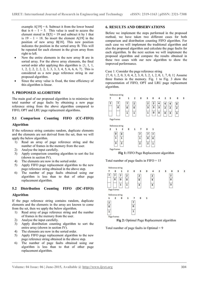 An input enhancement technique to maximize the performance of page replacement algorithms | PDF