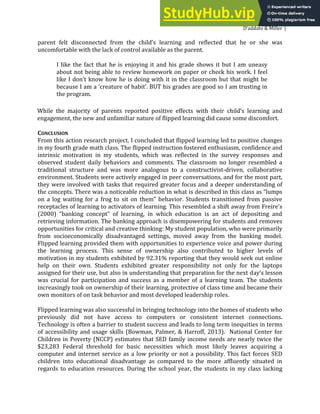 An Inquiry Into Flipped Learning In Fourth Grade Math Instruction | PDF