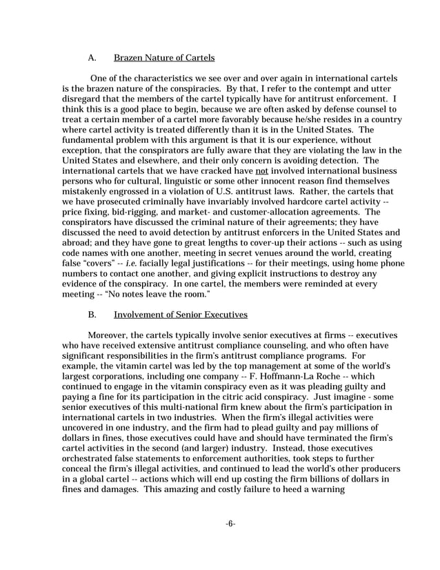 An inside look at a cartel at work common characteristics of ...