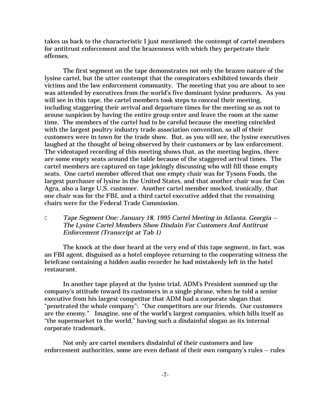 An inside look at a cartel at work common characteristics of international cartels | PDF