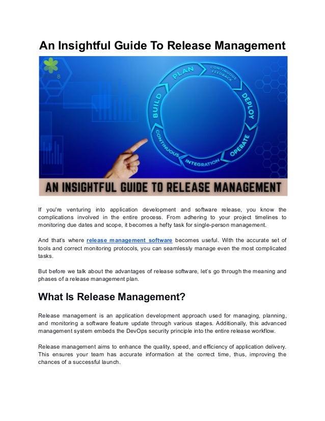 An Insightful Guide To Release Management | PDF