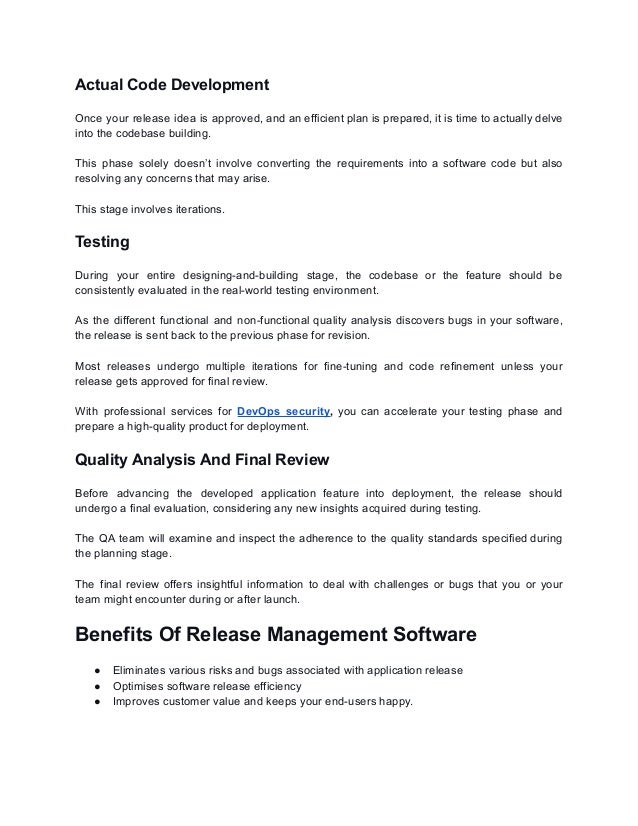 An Insightful Guide To Release Management | PDF