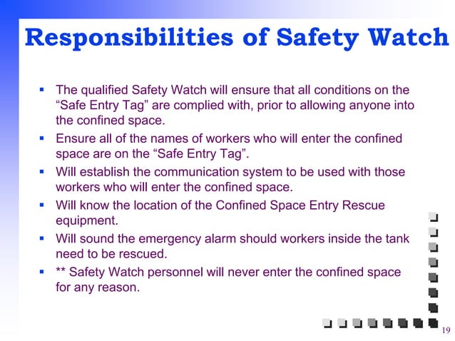An insight into confined space entry | PPT