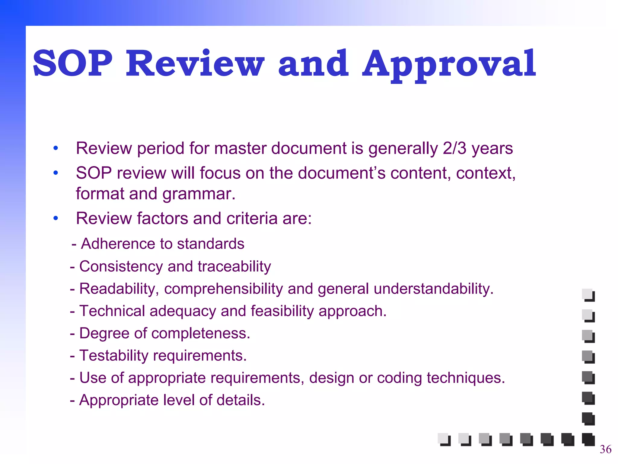 An insight into sop part ii | PPT