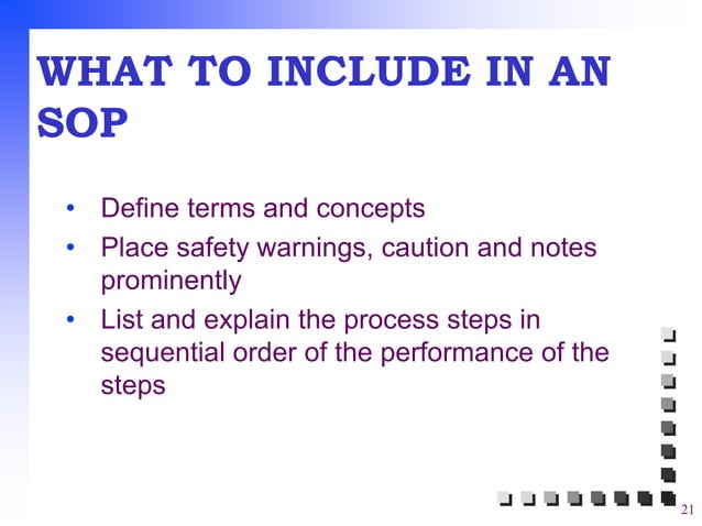 An insight into sop part ii | PPT