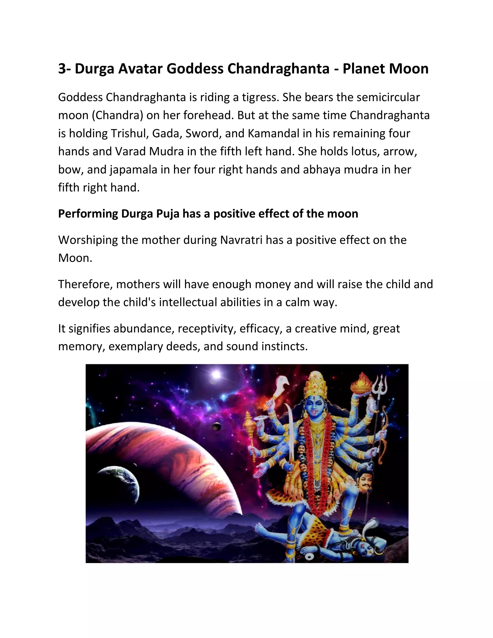 An insight into the fascinating significance of Durga and her planets.pdf