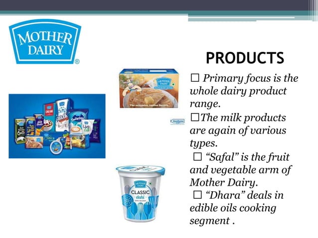 An insight into the marketing strategies of mother dairy | PPTX ...