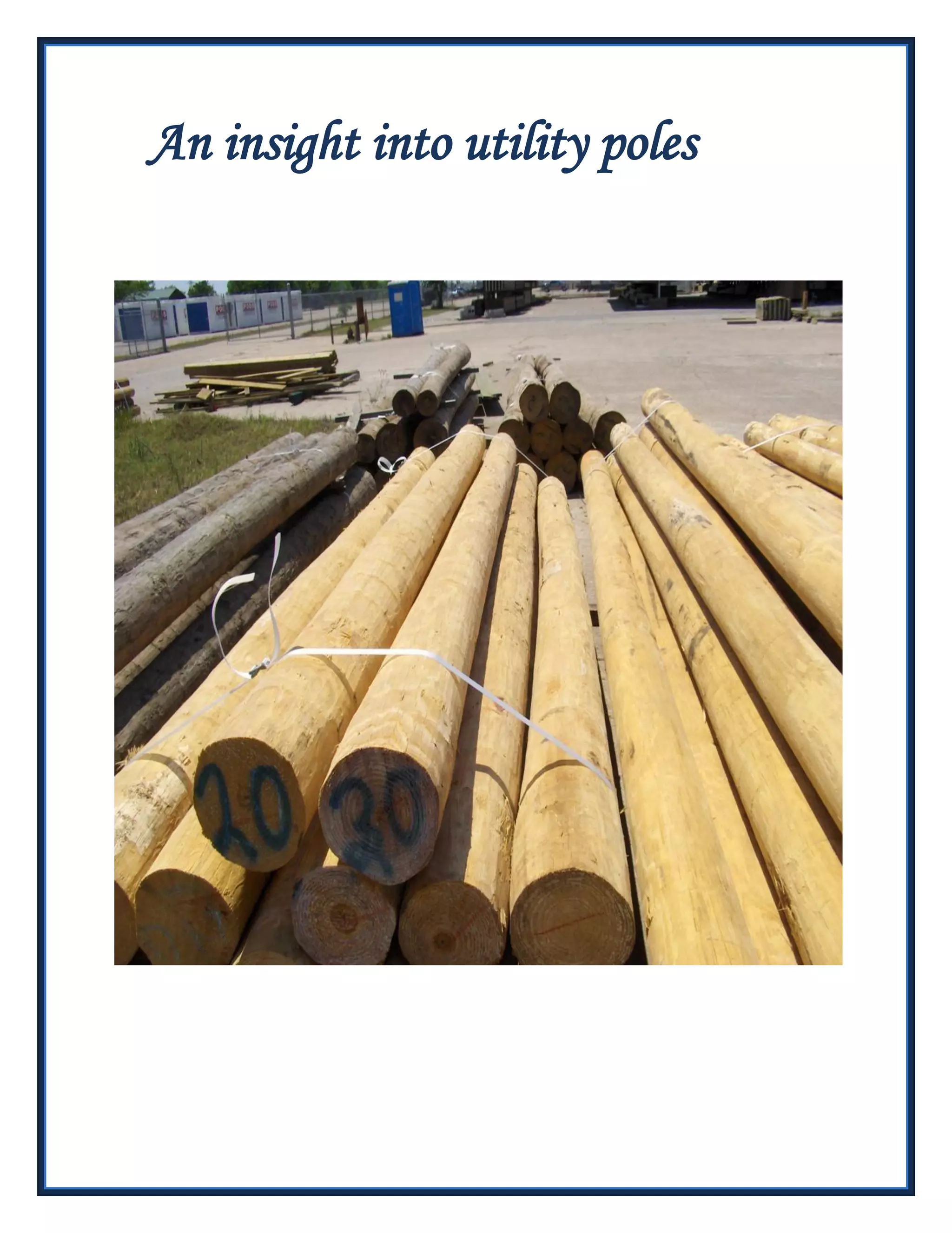 An insight into utility poles | PDF