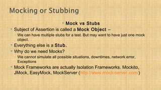 An insight to test driven development and unit testing | PPT