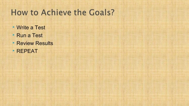 An insight to test driven development and unit testing | PPT