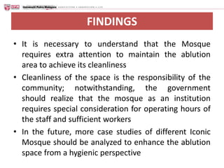 AN INSPECTION OF THE ABLUTION ROOM FROM CLEANLINESS PERSPECTIVE: CASE ...