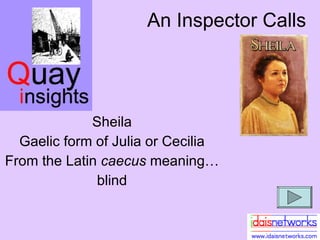 An Inspector Calls: Do the characters names have significance? | PPT