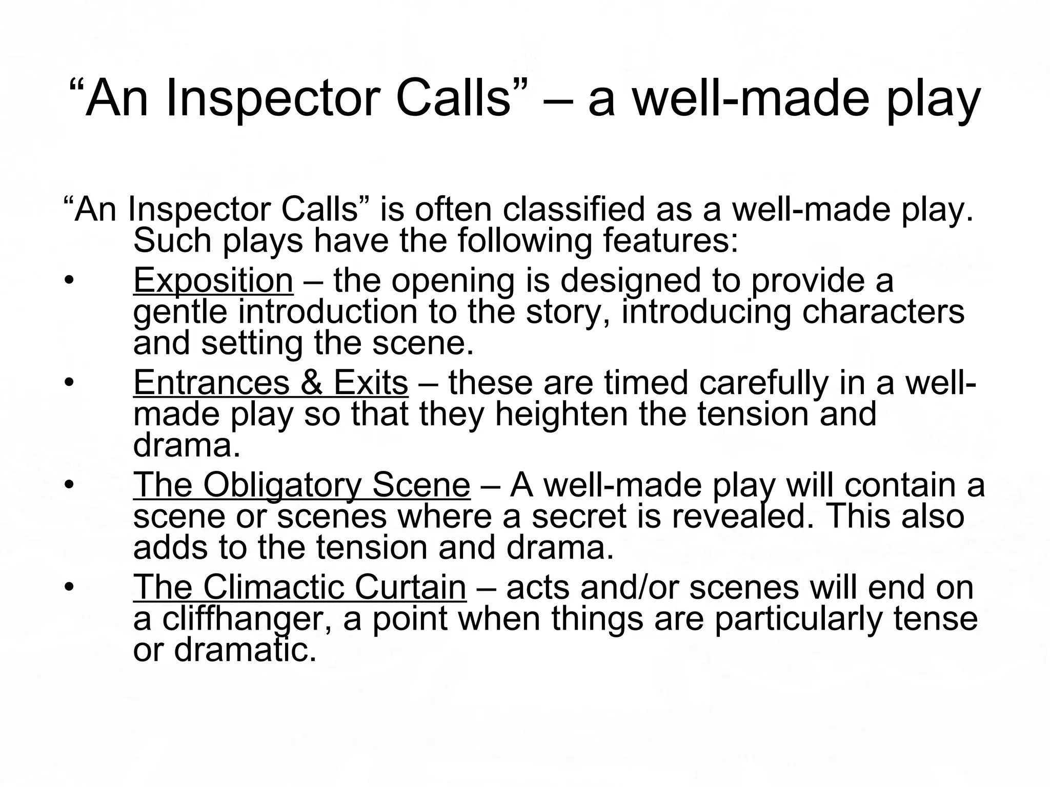 An Inspector Calls Revision | PPT
