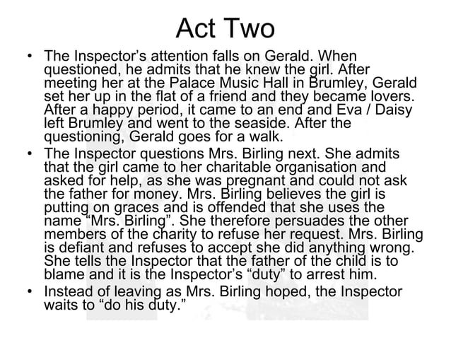 An Inspector Calls Revision | PPT