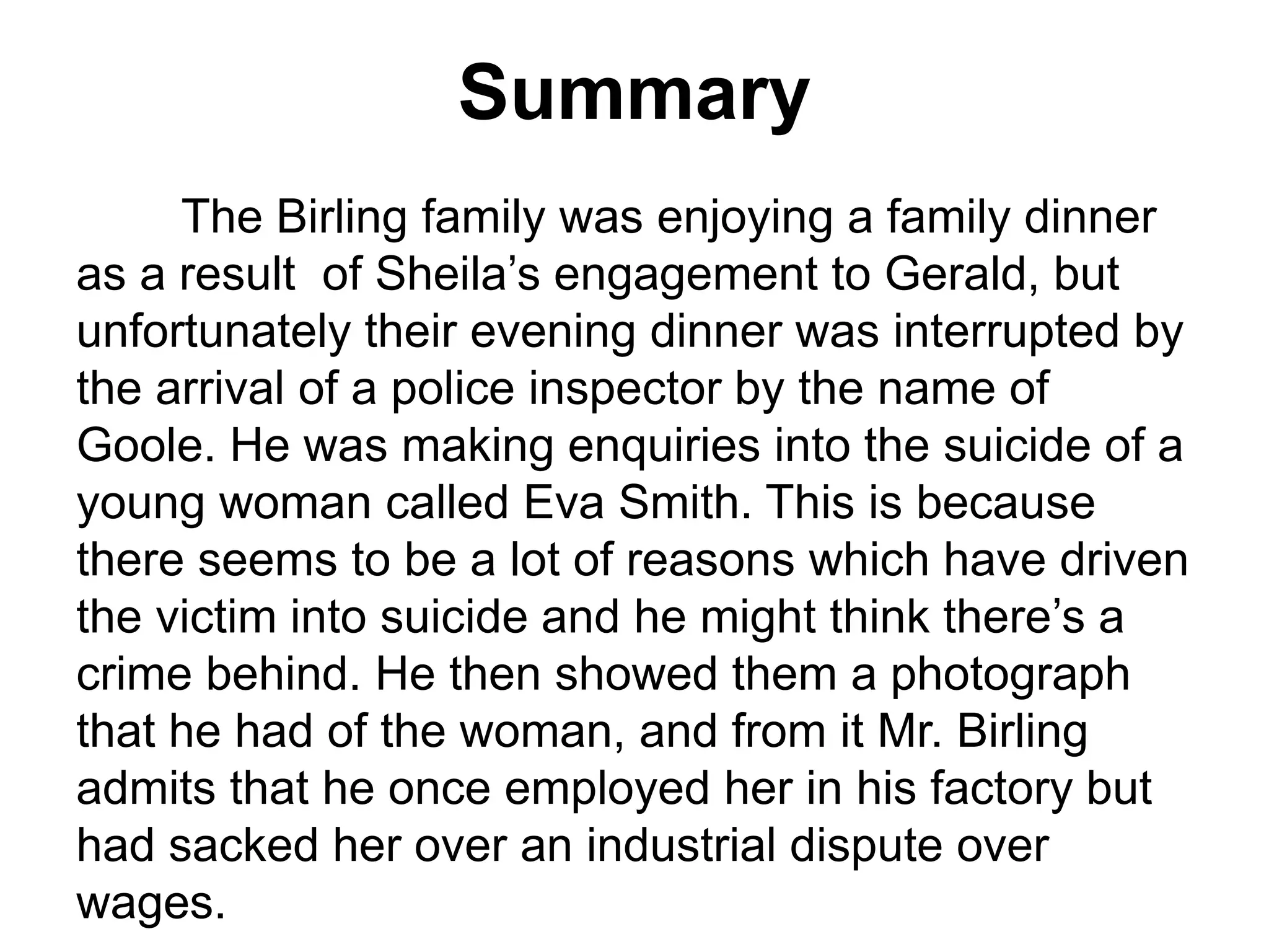 An inspector calls | PPTX