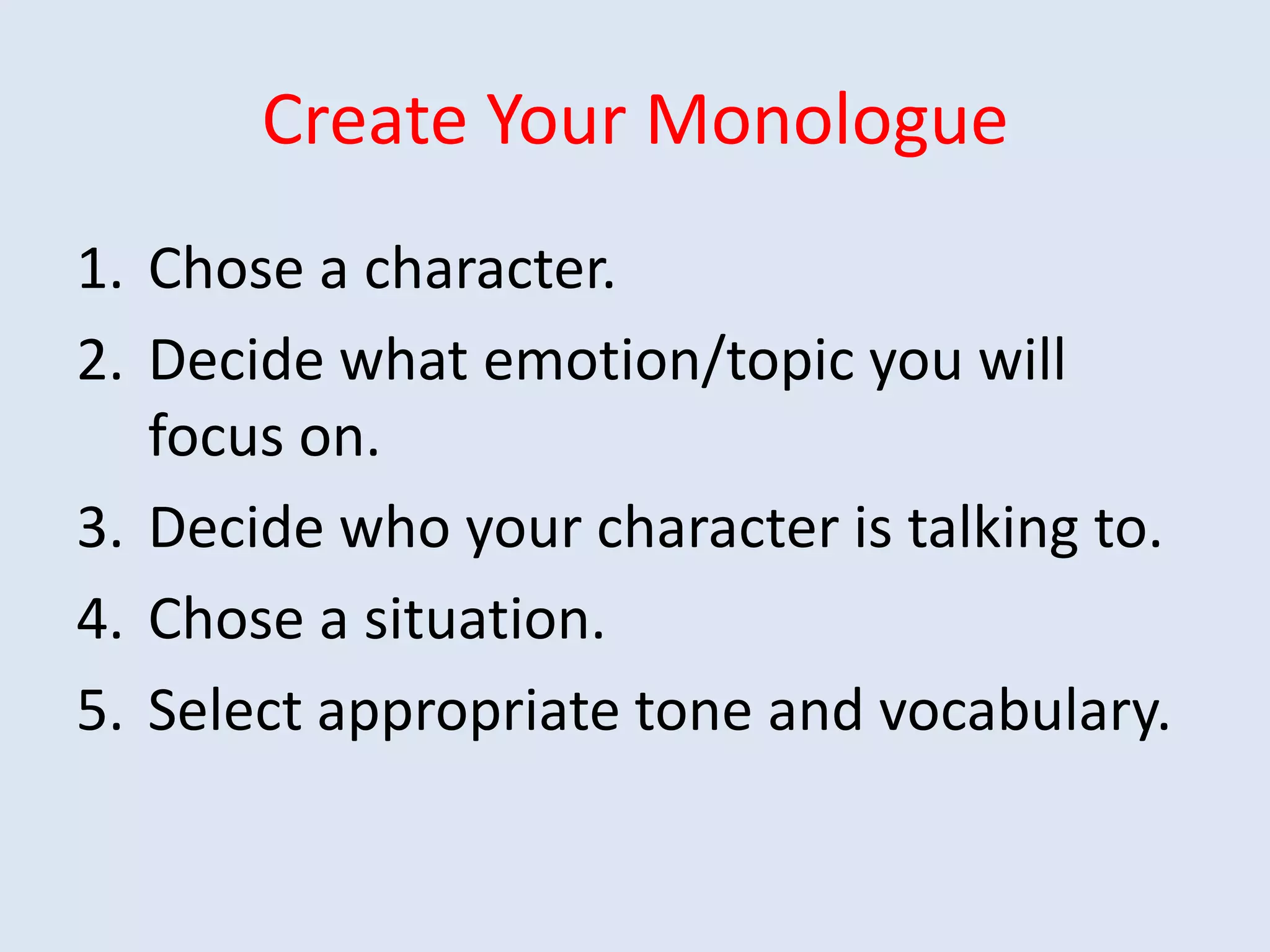 An inspector calls wjec speaking & listening-creating a monologue | PPT