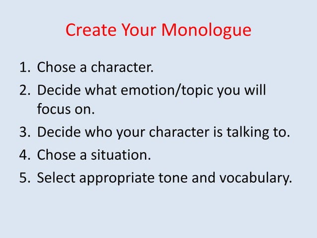 An inspector calls wjec speaking & listening-creating a monologue | PPT