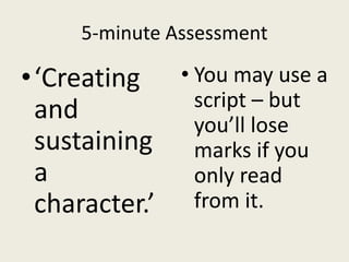 An inspector calls wjec speaking & listening-creating a monologue | PPTX