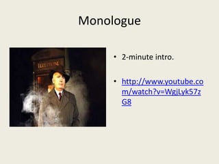 An inspector calls wjec speaking & listening-creating a monologue | PPTX