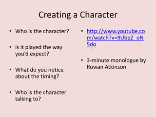 An inspector calls wjec speaking & listening-creating a monologue | PPTX