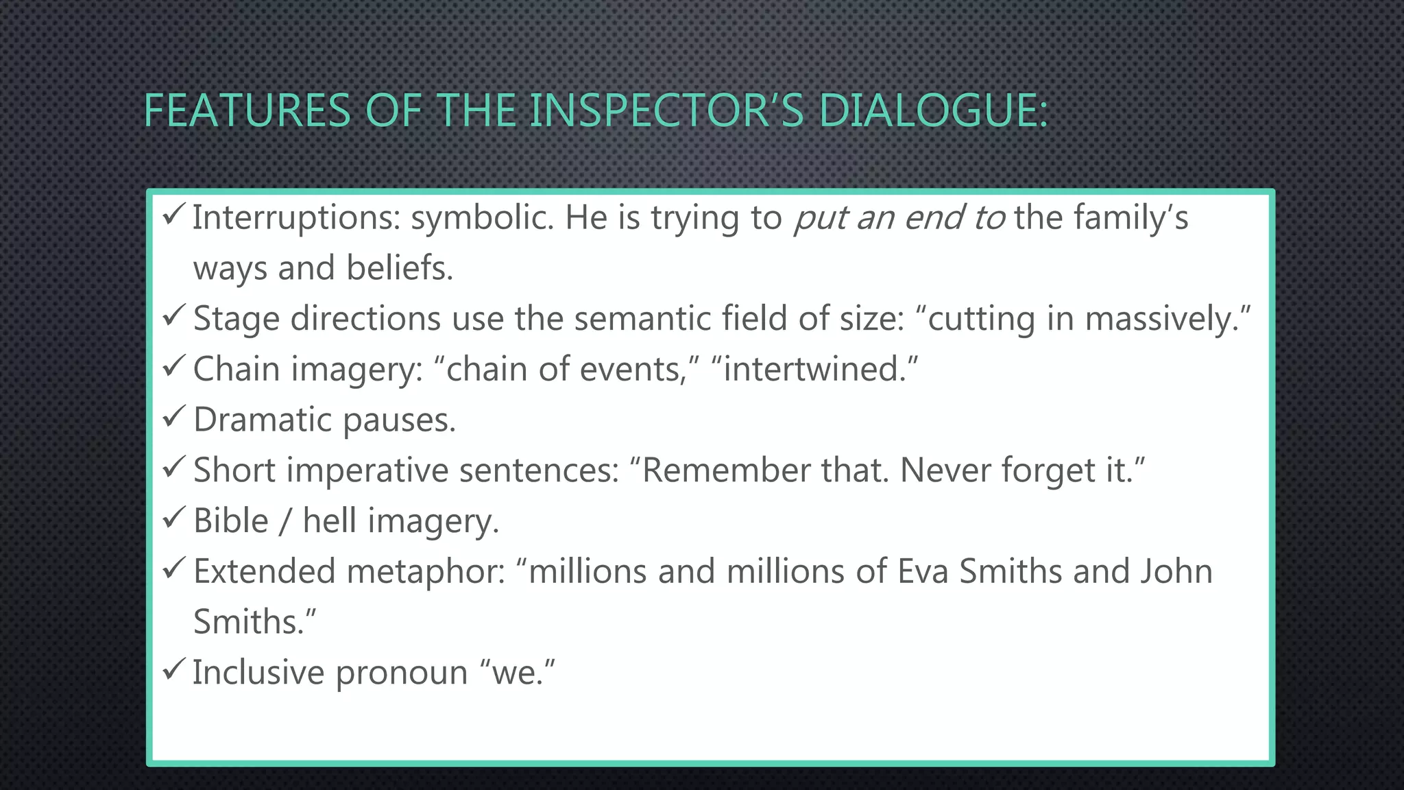 An inspector calls - character and theme revision | PPTX