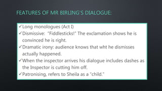 An inspector calls - character and theme revision | PPTX