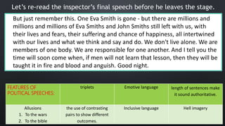 An inspector calls - character and theme revision | PPTX
