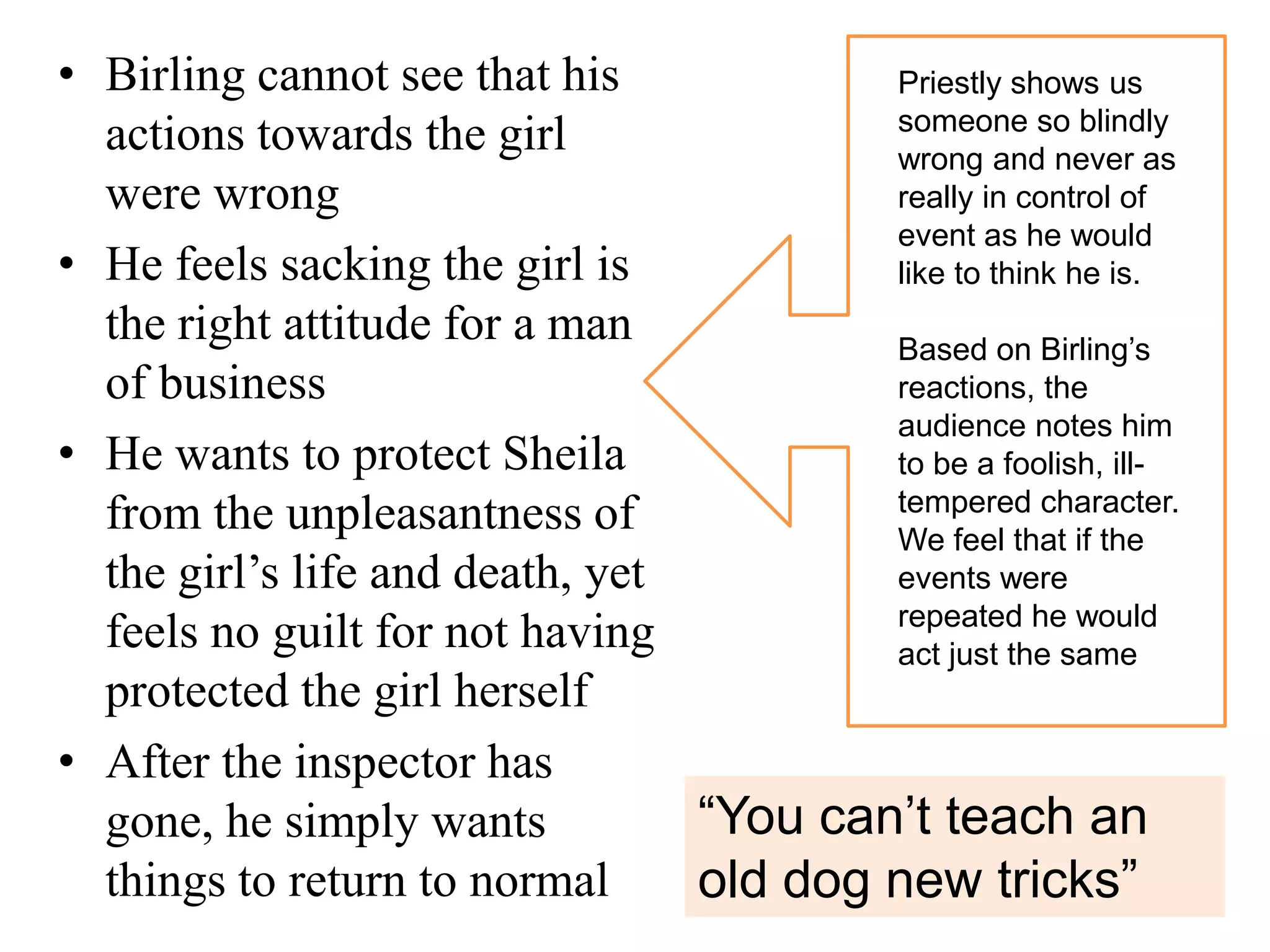 An inspector calls_birling_and_sheila | PPTX