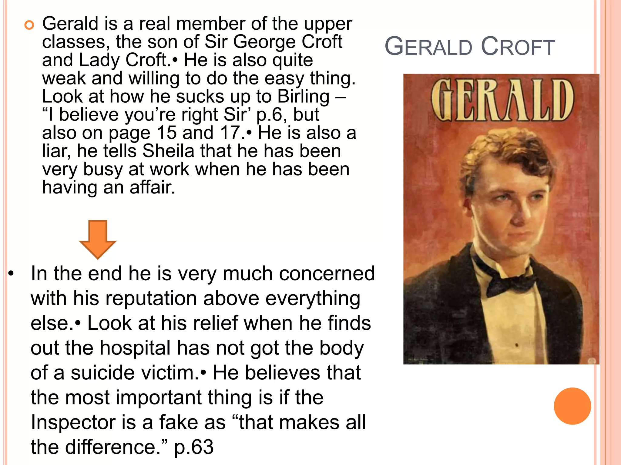 An inspector calls characters | PPTX