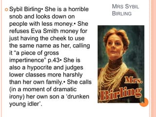 An inspector calls characters | PPTX