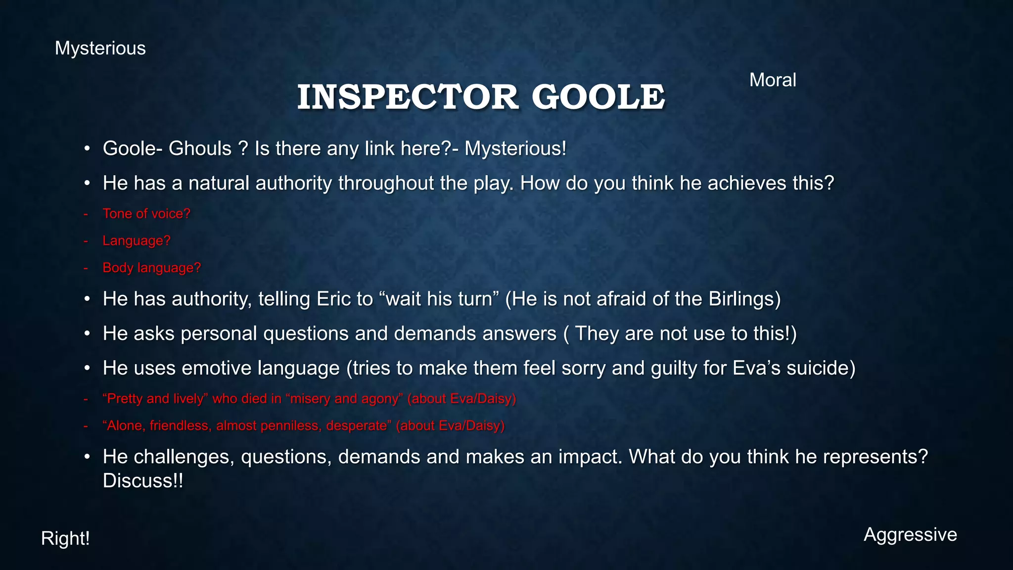 An inspector calls presentation | PPTX