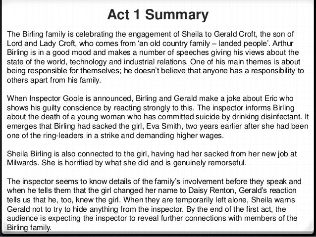 An inspector calls_revision