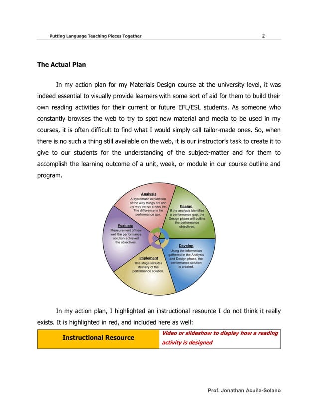 An Instructional Design Prototype | PDF