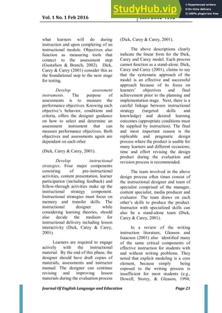 AN INSTRUCTIONAL WRITING DESIGN IN TEFL | PDF