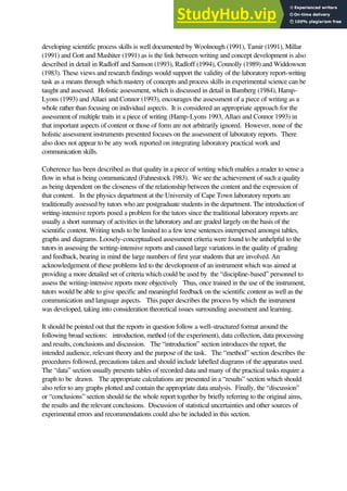 An Instrument For Assessing Writing-Intensive | PDF