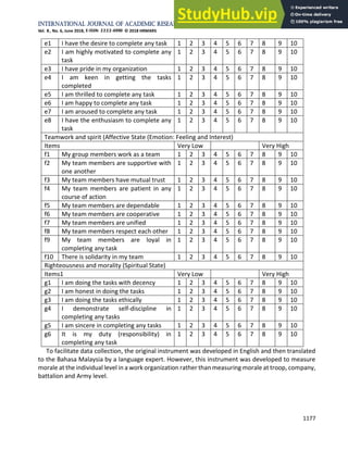 An Instrument For Measuring Morale Of Military Personnel In The ...