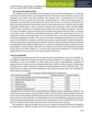 An Instrument For Measuring Morale Of Military Personnel In The ...
