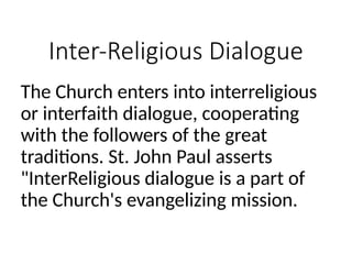 AN INTEGRAL VIEW - THE MISSION OF THE CHURCH TODAY | PPTX
