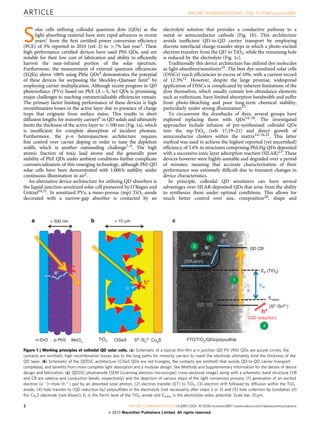 An integrated approach to realizing high performance liquid-junction ...