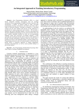 An Integrated Approach To Teaching Introductory Programming | PDF