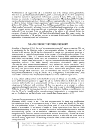 An integrated definition of corporate entrepreneurship by harry ...