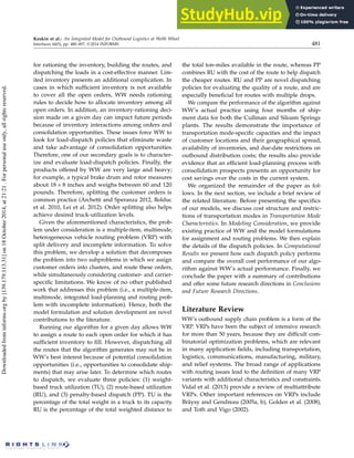 An Integrated Load-Planning Algorithm for Outbound Logistics at Webb ...